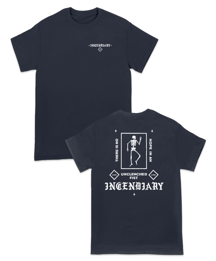 INCENDIARY UNCLENCHED FIST TEE – allinmerch